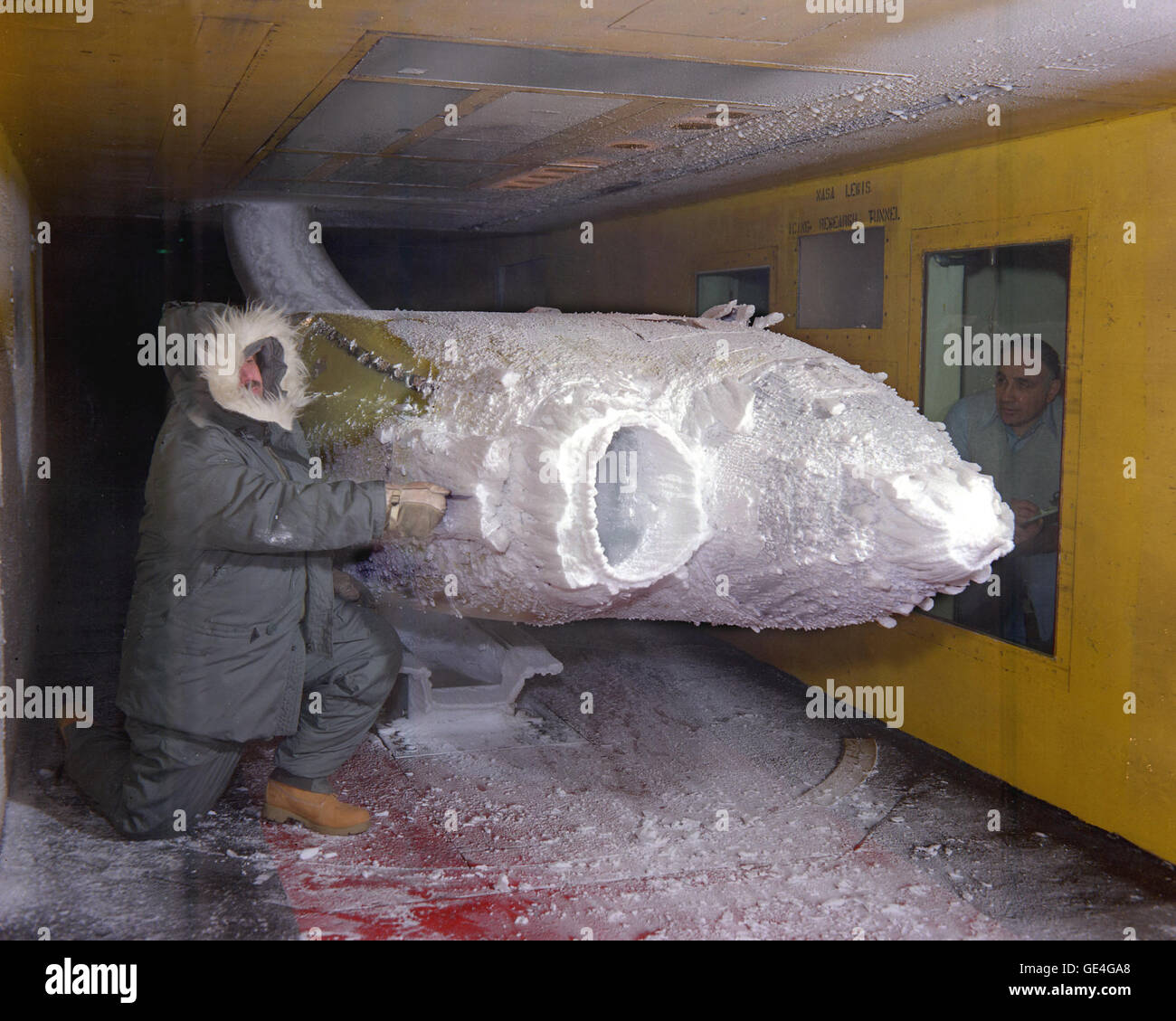 (March 1, 1983) Jack Cotter inspects a Commuter Transport Engine ...