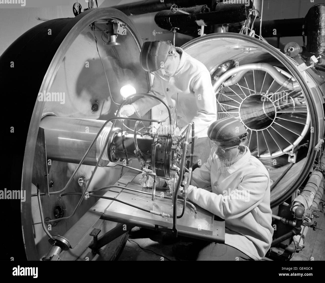 The installation of Ion Engine #1 in the High Vacuum Tank at NASA’s ...
