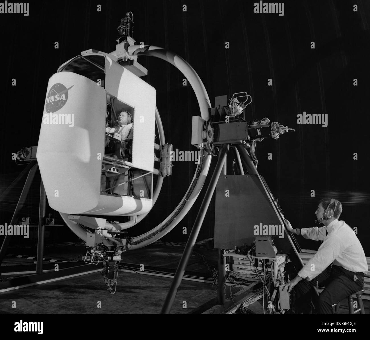 The Lunar Rendezvous Simulator at NASA's Langley Research Center was ...