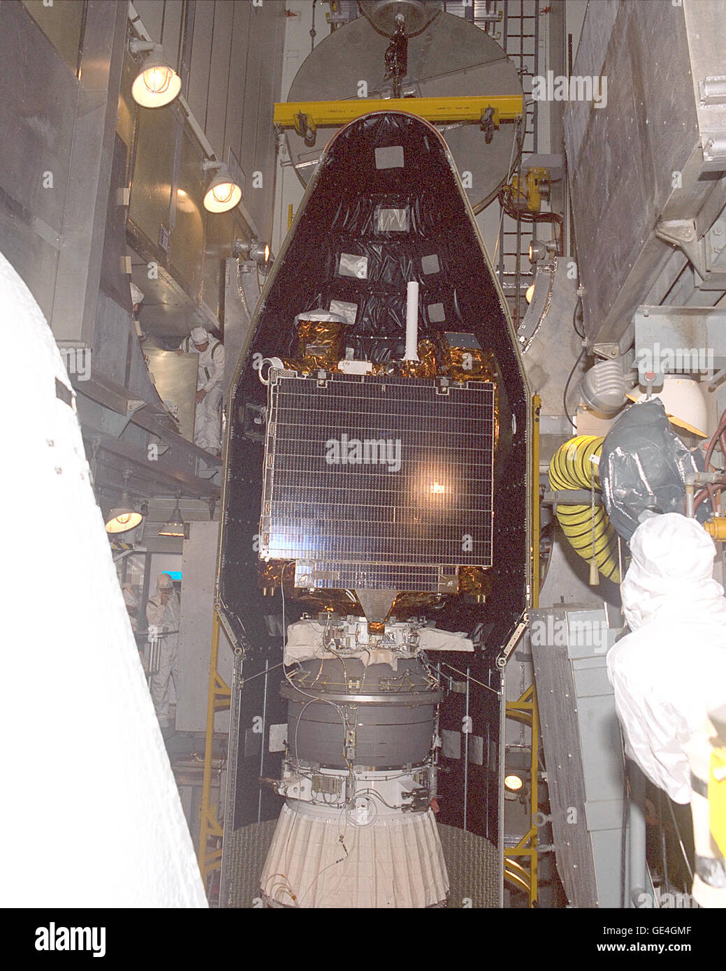 At Launch Complex 17A, the Mars Global Surveyor's upper stage booster ...