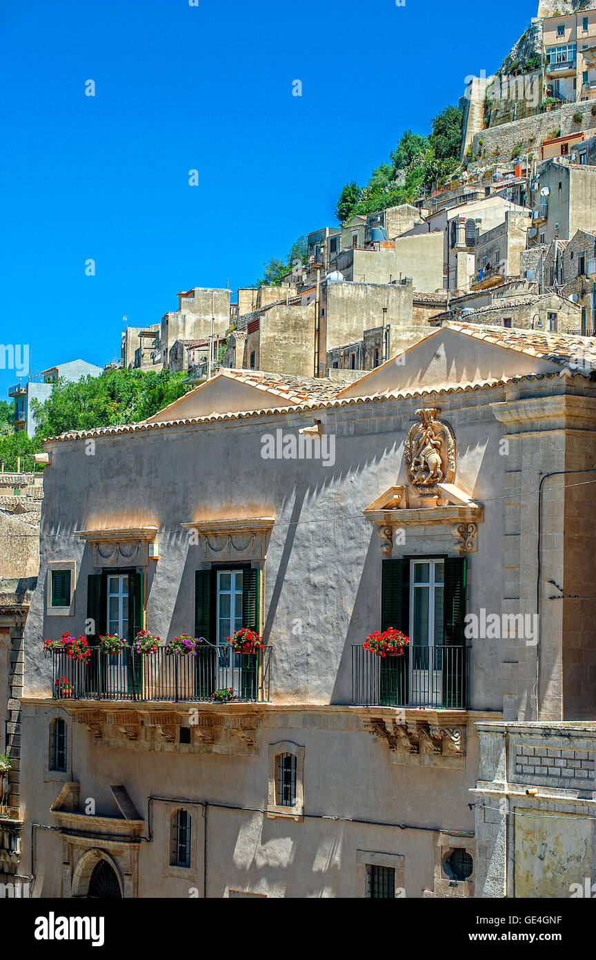 Italy Sicily Modica Historic Center Stock Photo - Alamy