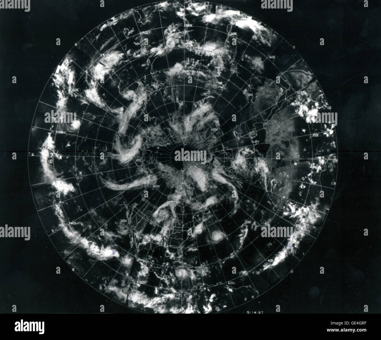 This digital mosaic, created by the ESSA-5 satellite on September 14 ...