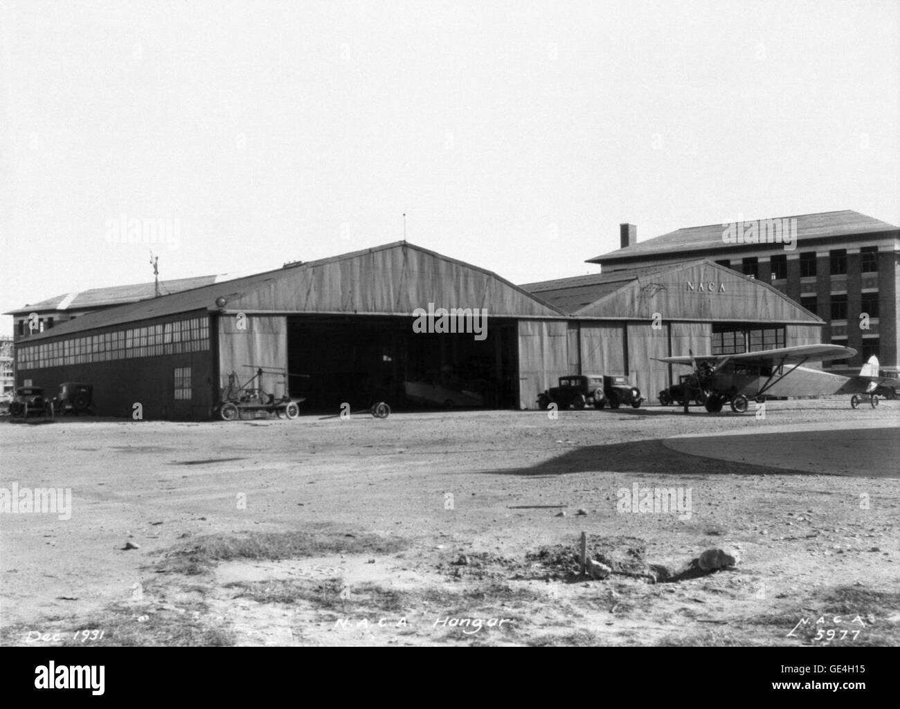 The original NACA hangars, used during the early years of the National ...