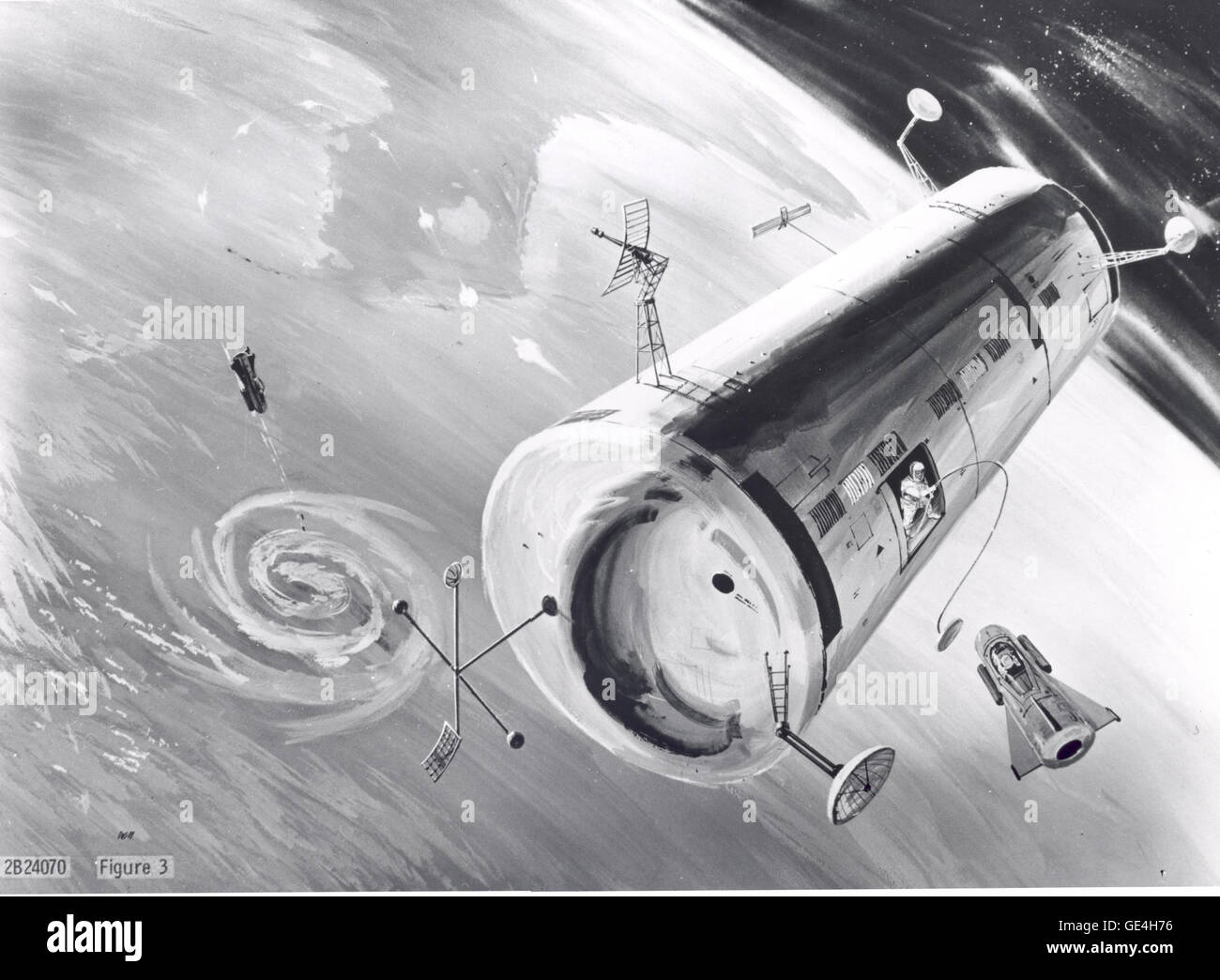This 1960 concept image depicts the United States Air Force's proposed ...