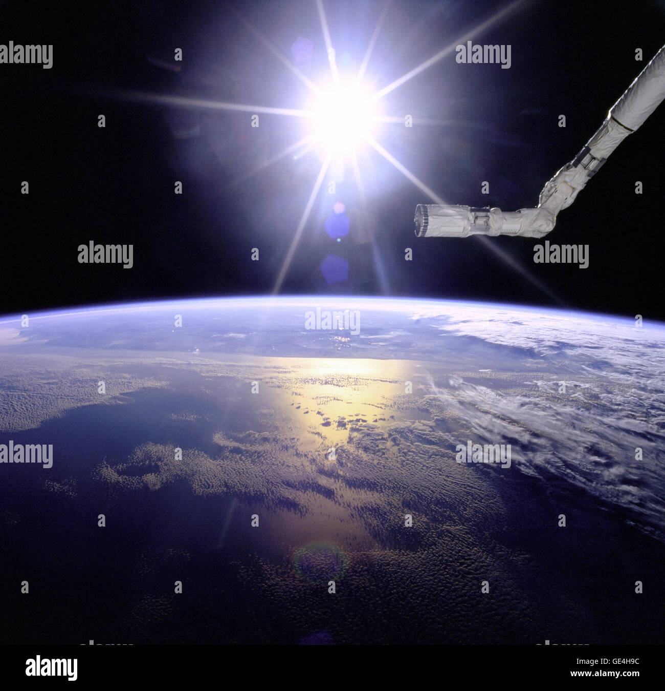 The Remote Manipulator System (RMS), or Canada Arm, captured in space ...