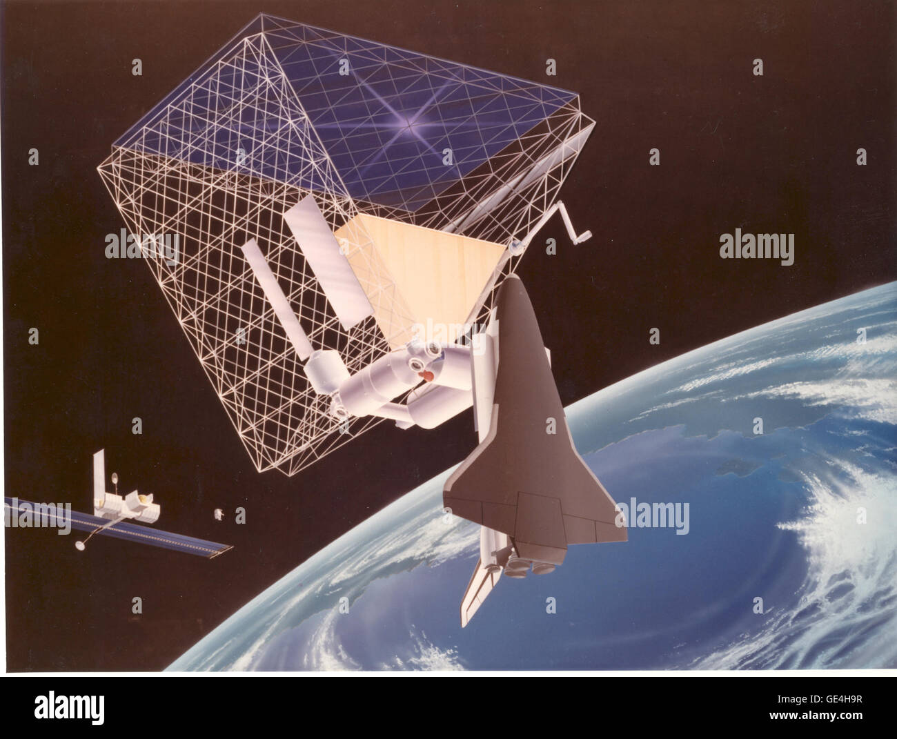 This 1984 concept by NASA for a space station design includes a 'roof ...