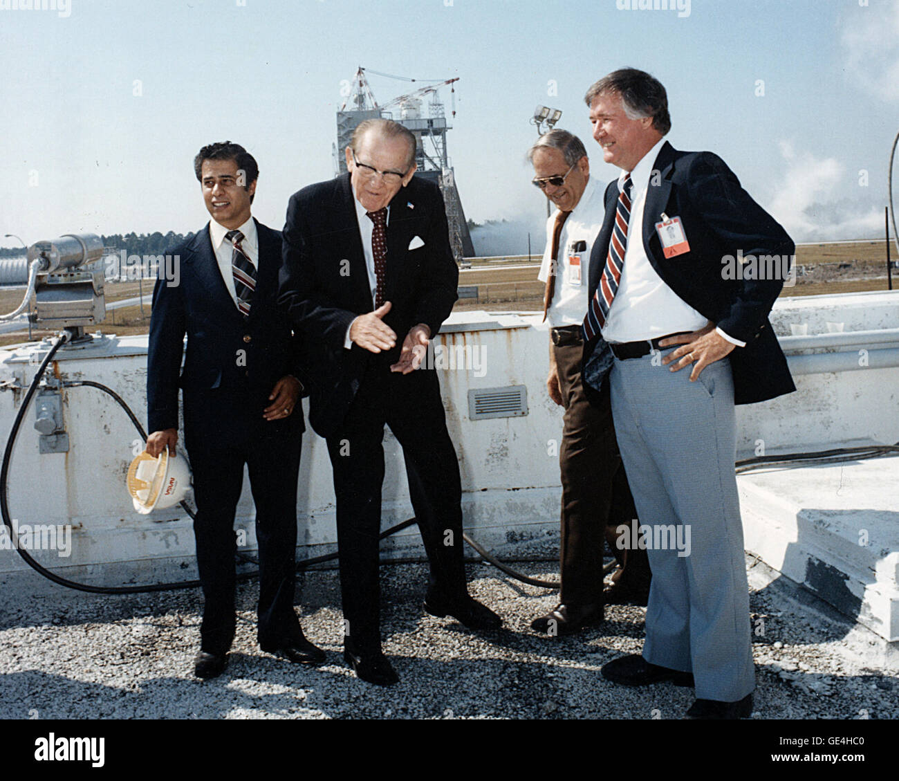 This image captures Senator John C. Stennis celebrating the success of ...