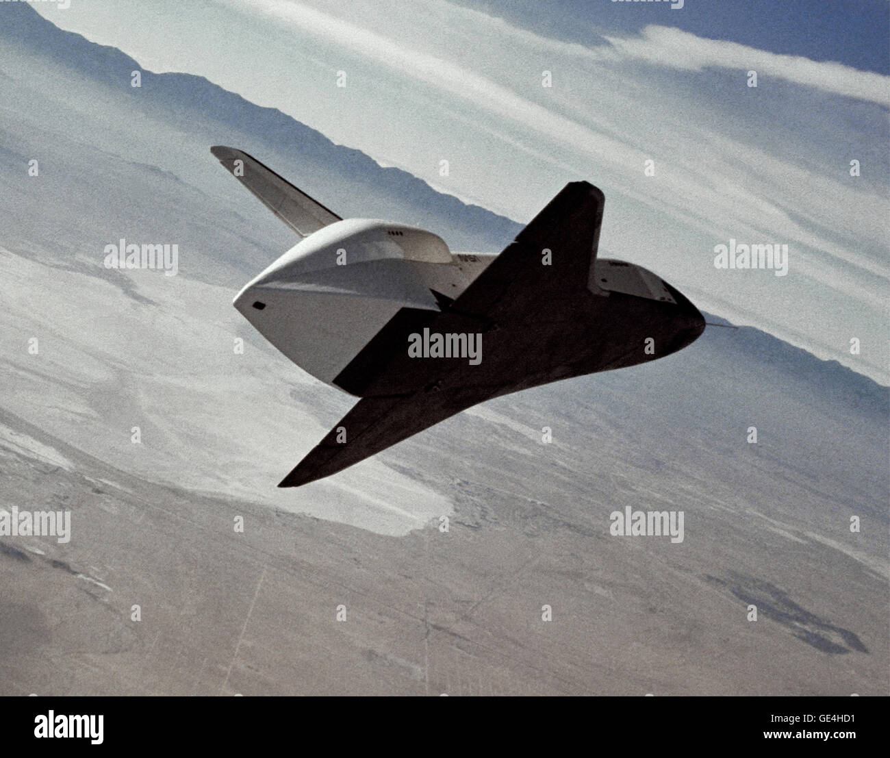 The Space Shuttle prototype Enterprise performs a free flight after ...