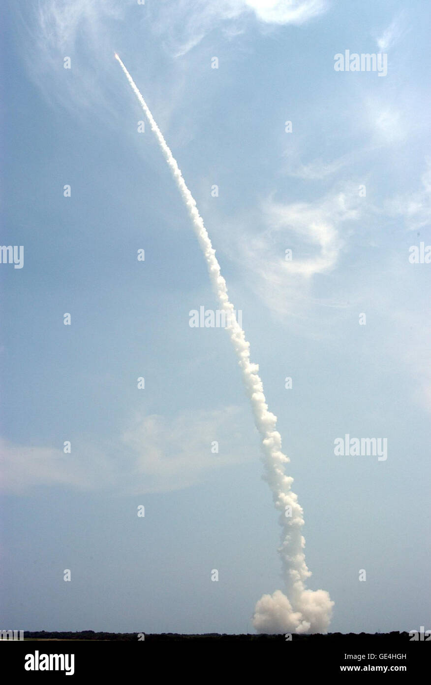 This photograph captures a U.S. military Spirit aircraft launch ...