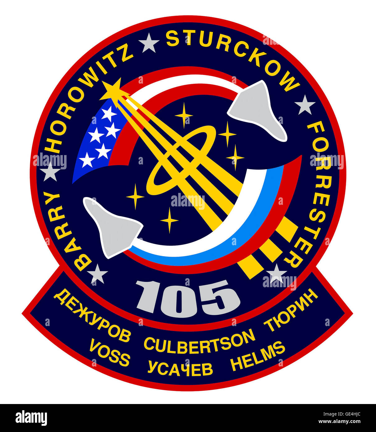 This image is from NASA's STS-105 mission, which launched aboard Space Shuttle Discovery in 2001 ...