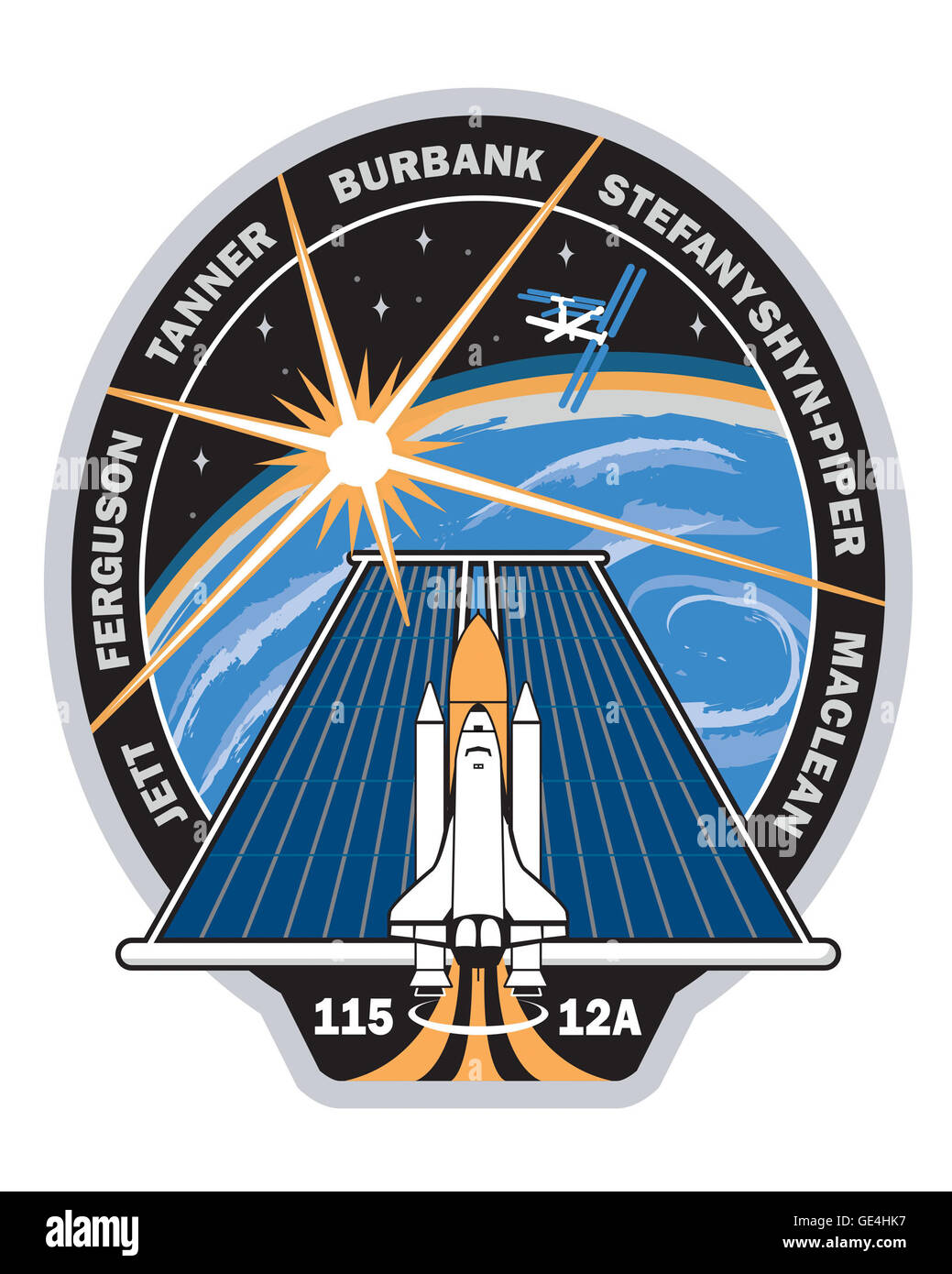 STS 115 mission patch Stock Photo - Alamy