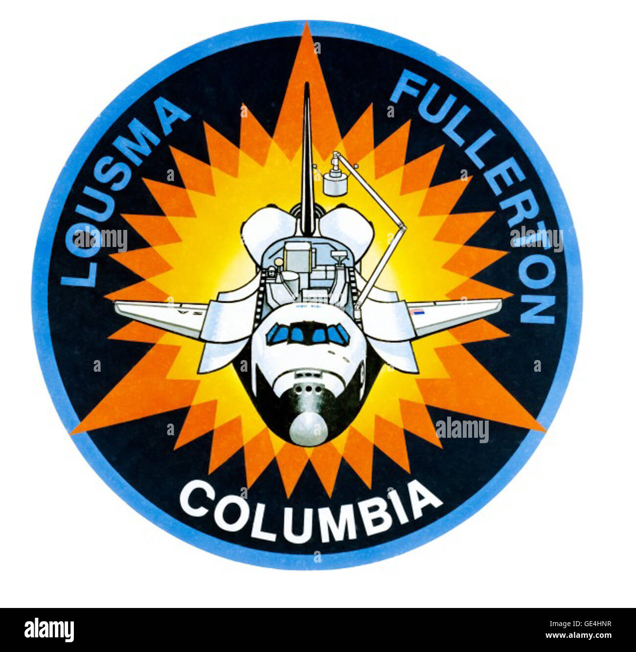 This photograph shows the Space Shuttle *Columbia* during its third ...