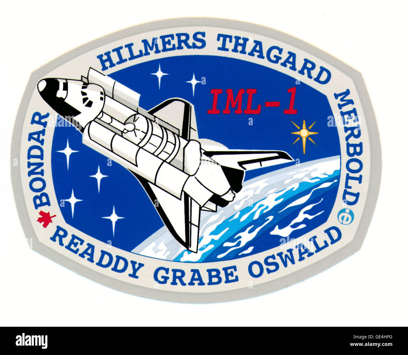 A NASA photograph from the STS-42 mission, capturing a moment of the ...