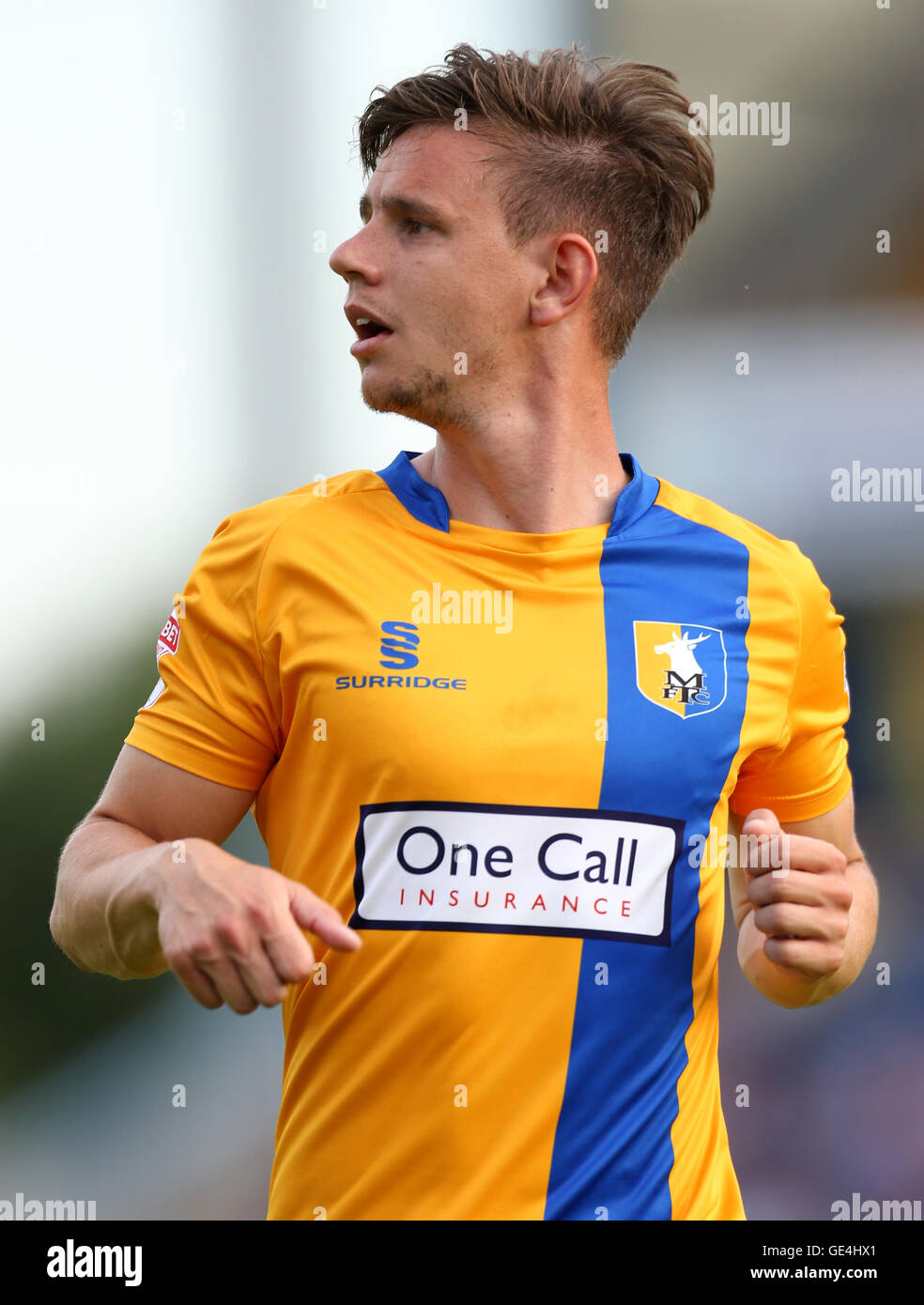Mansfield Town's James Baxendale during the pre-season friendly match ...