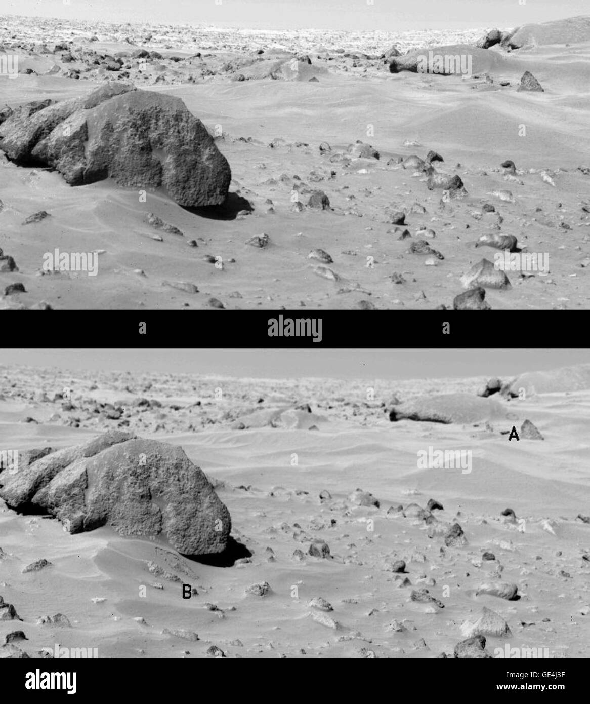 This image shows surface changes in Chryse Planitia, a region on Mars ...