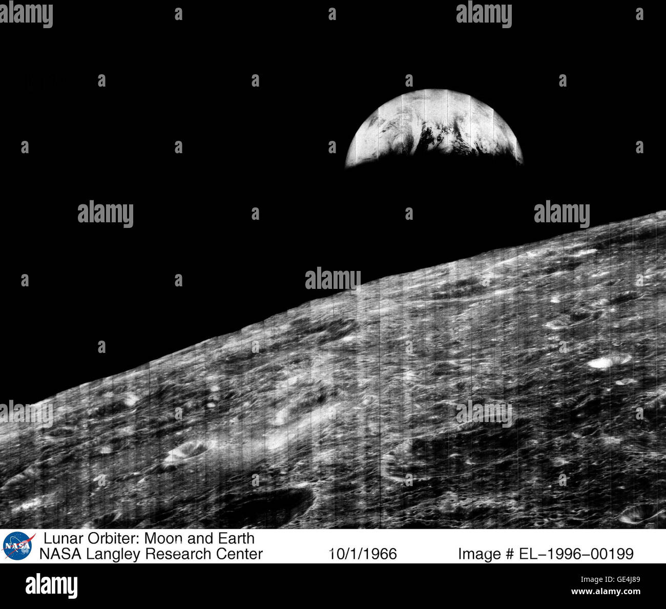 This iconic image, 'The World's First View of Earth,' was taken by the ...