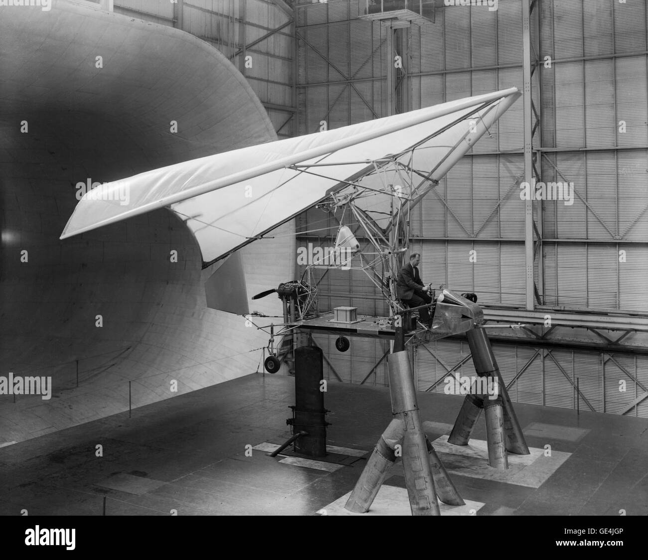 The XV-8A Fleep prototype, developed by Ryan, was a flexible-wing ...