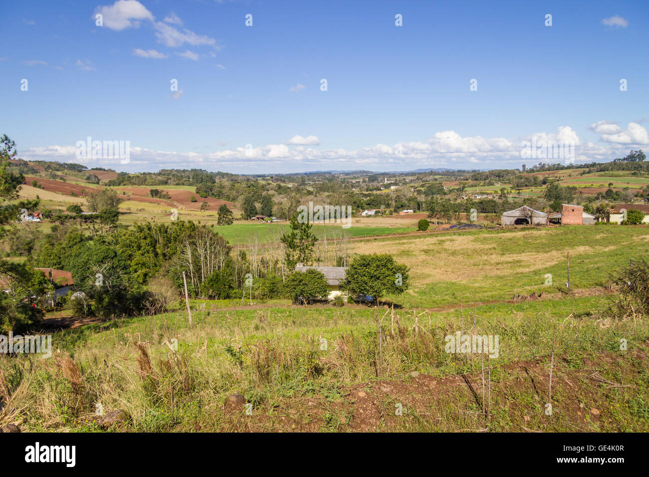 Farm in countryside Stock Photo - Alamy