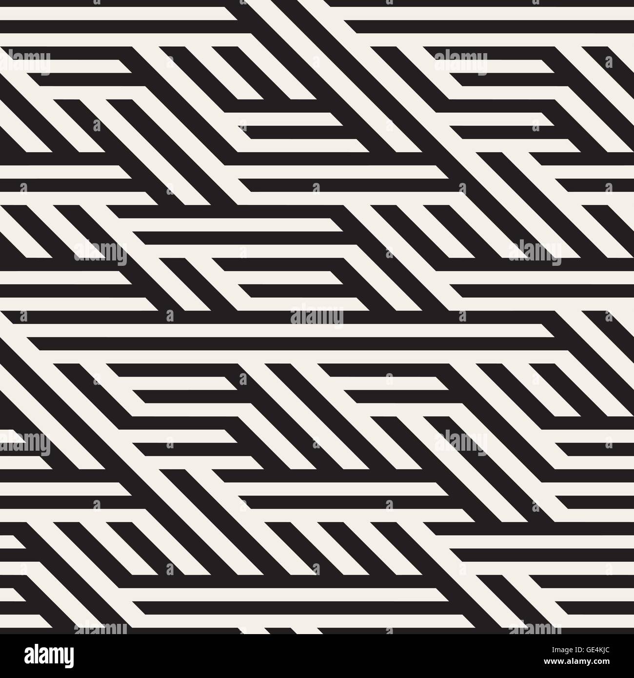 Vector Seamless Black And White Horizontal Diagonal Lines Irregular ...