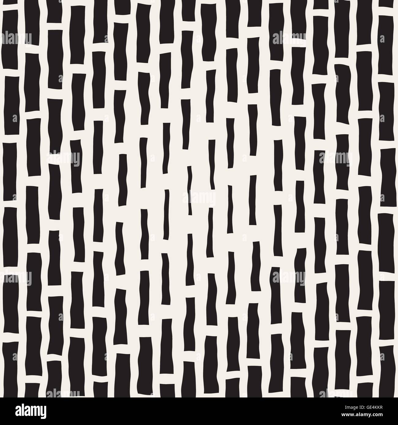 Vector Seamless Hand Drawn Vertical Rectangles Halftone Pattern Stock ...