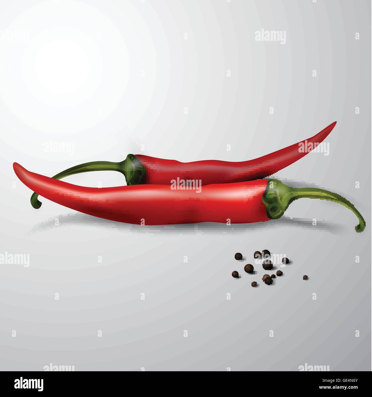 Seasoning red peppers Stock Vector Images - Alamy