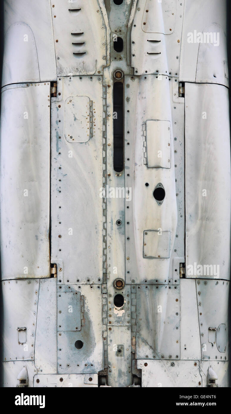 Aircraft metal surface with aluminum and rivets Stock Photo - Alamy