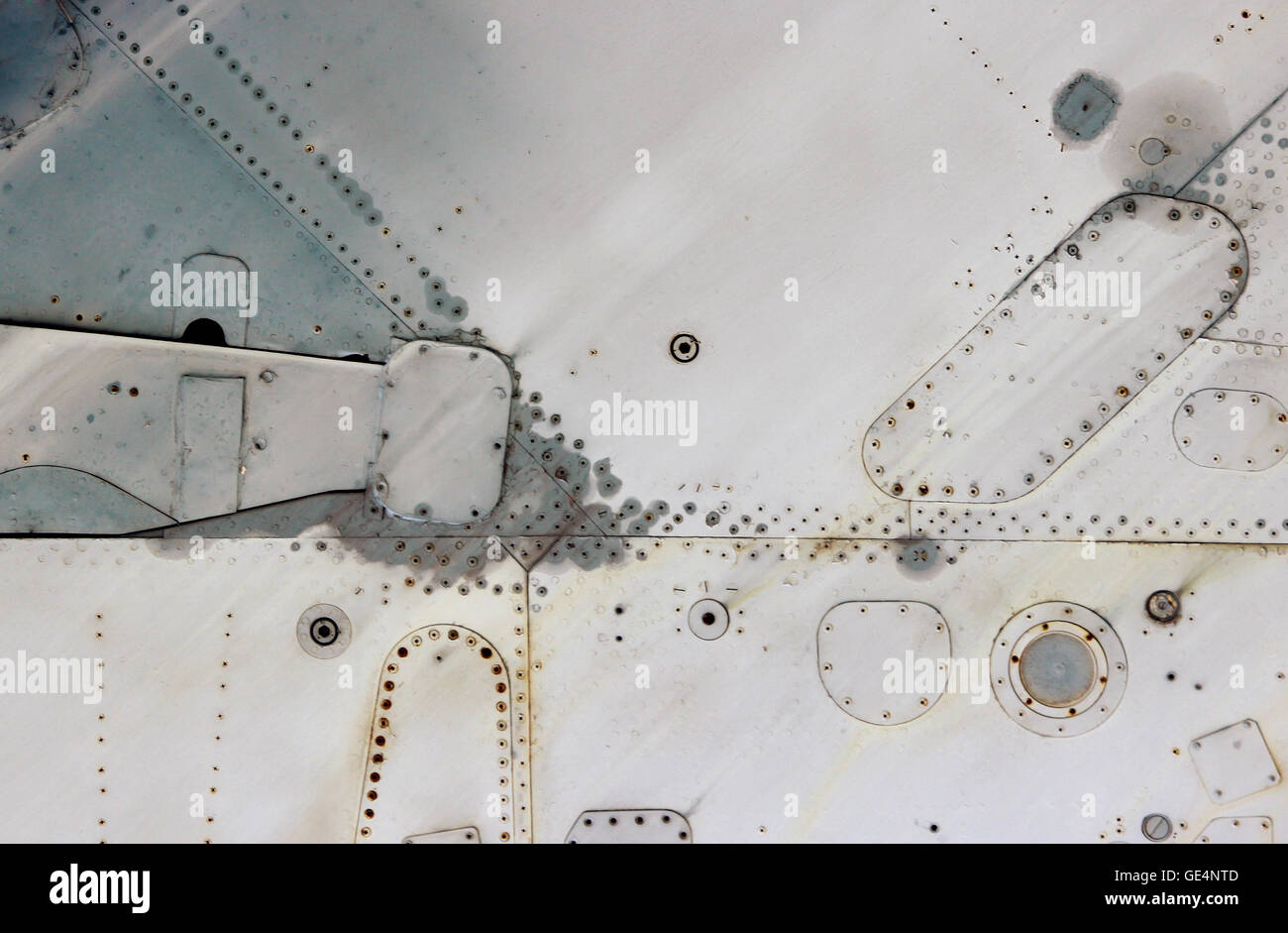 Aircraft metal surface with aluminum and rivets Stock Photo - Alamy