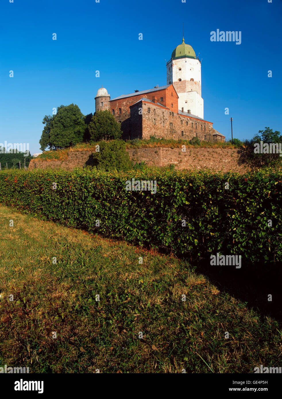 City of Vyborg lock summer morning Stock Photo - Alamy