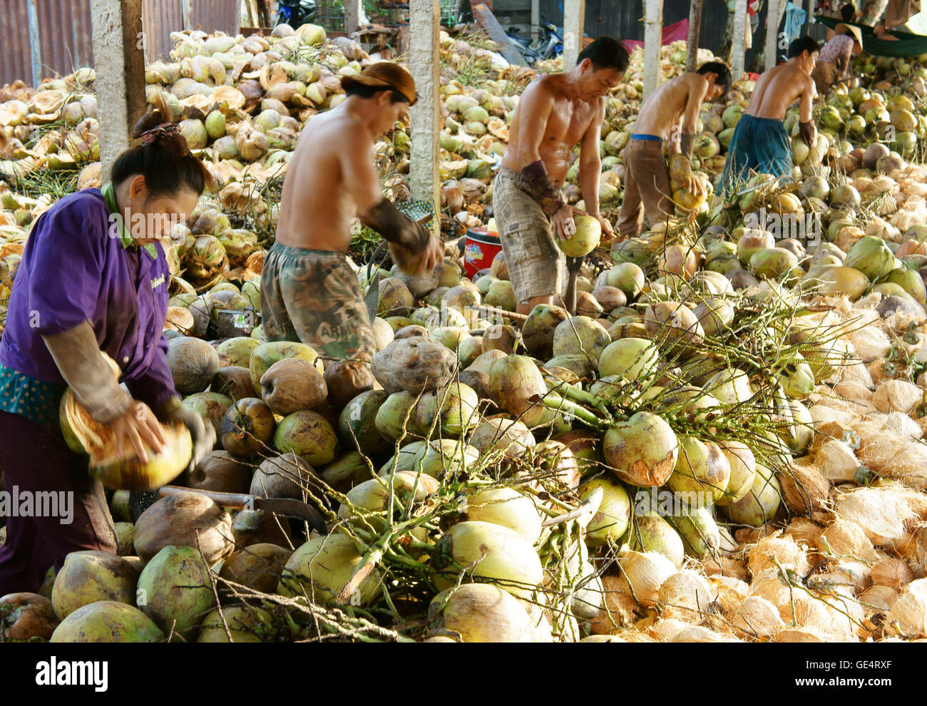 Coconut work hi-res stock photography and images - Alamy