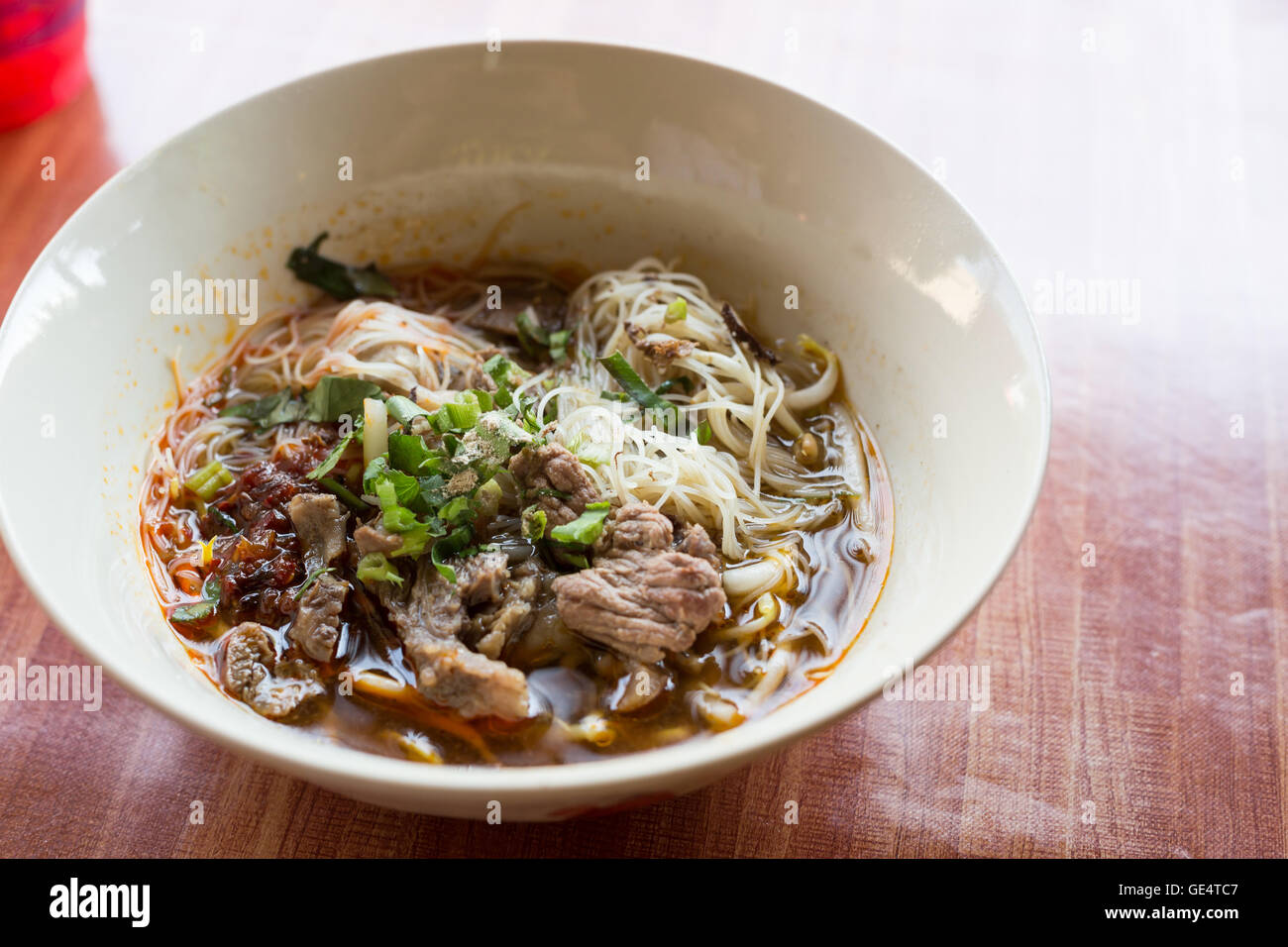 Noodles table hi-res stock photography and images - Alamy
