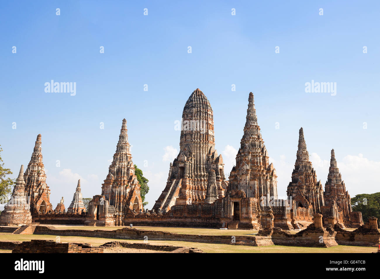 Beautiful Wat Chai Watthanaram temple in ayutthaya Thailand is most ...