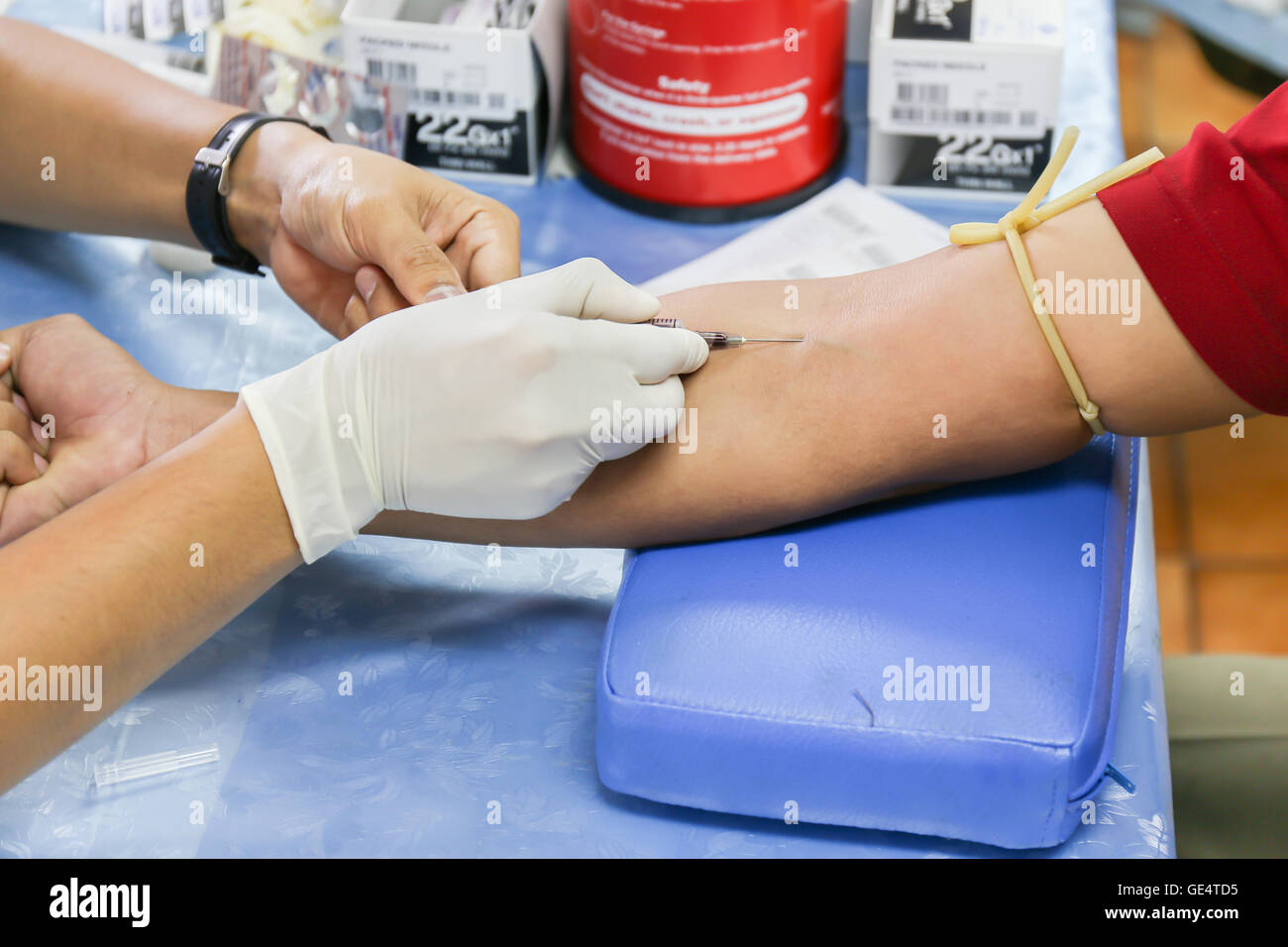 Blood transfusion station hi-res stock photography and images - Alamy