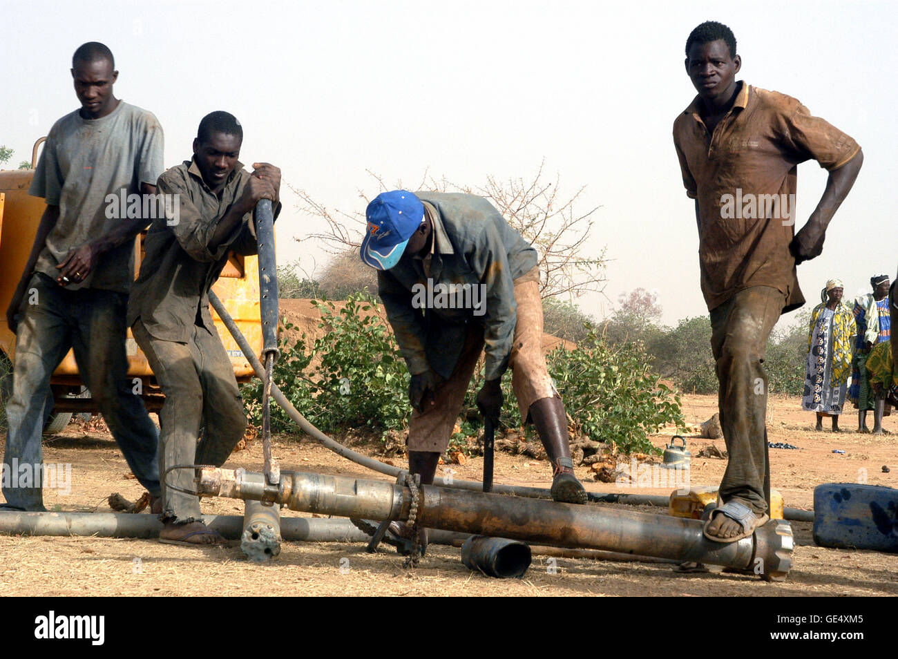 In Africa water is in-depth, it is necessary to make a drilling. The ...