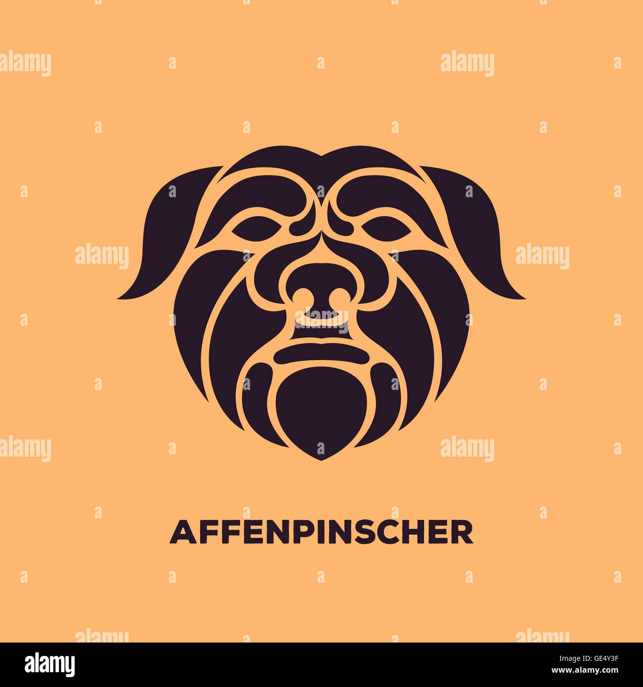 affenpinscher dog logo vector Stock Vector Image & Art - Alamy