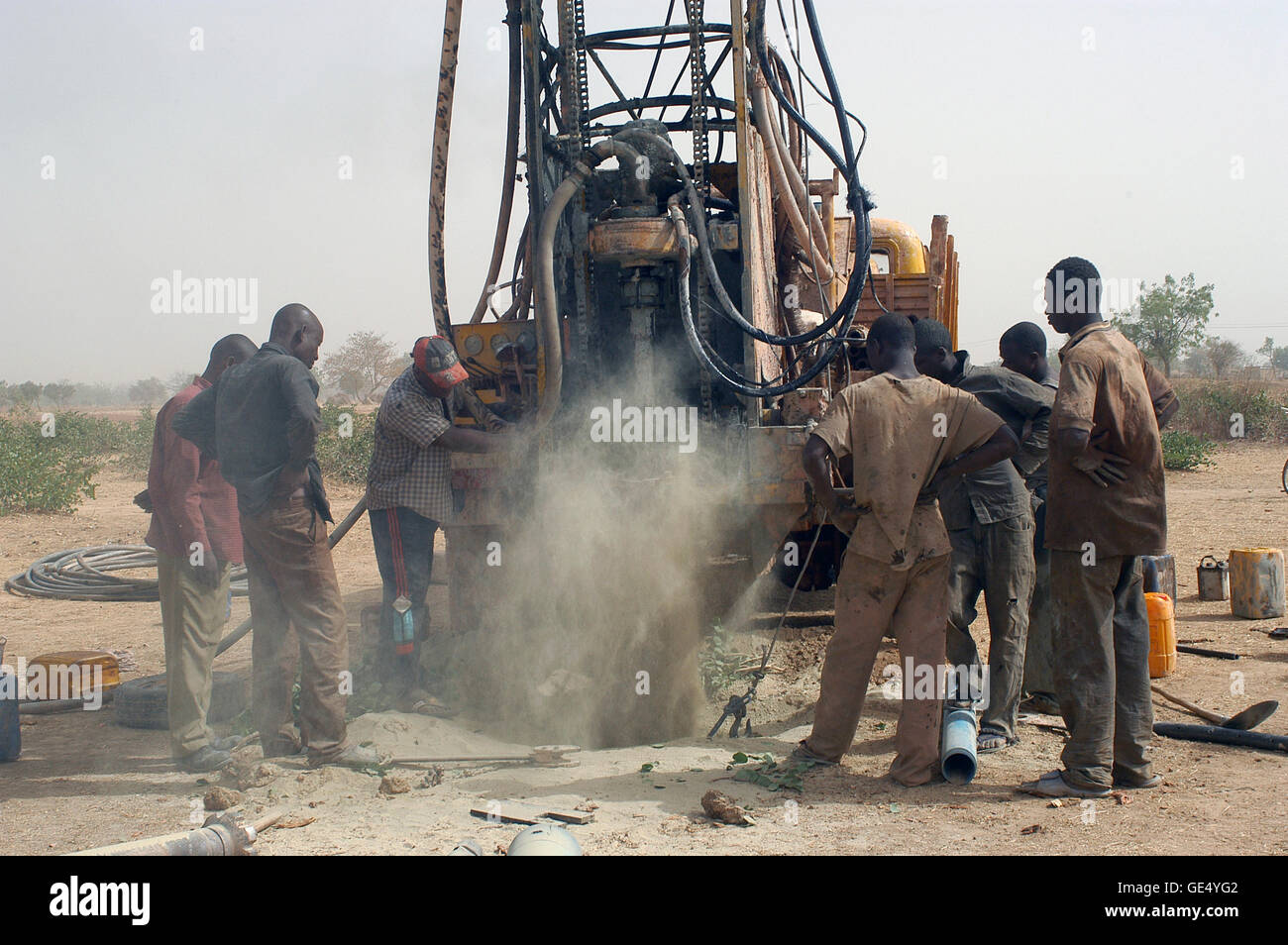 In Africa water is in-depth, it is necessary to make a drilling ...