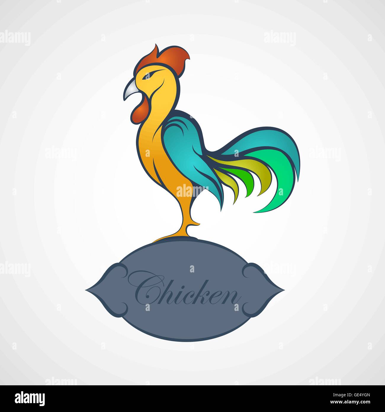 Chicken logo vector Stock Vector Image & Art - Alamy