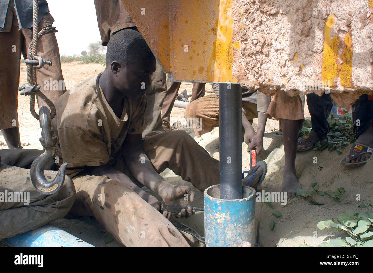 Water drilling in africa hi-res stock photography and images - Alamy