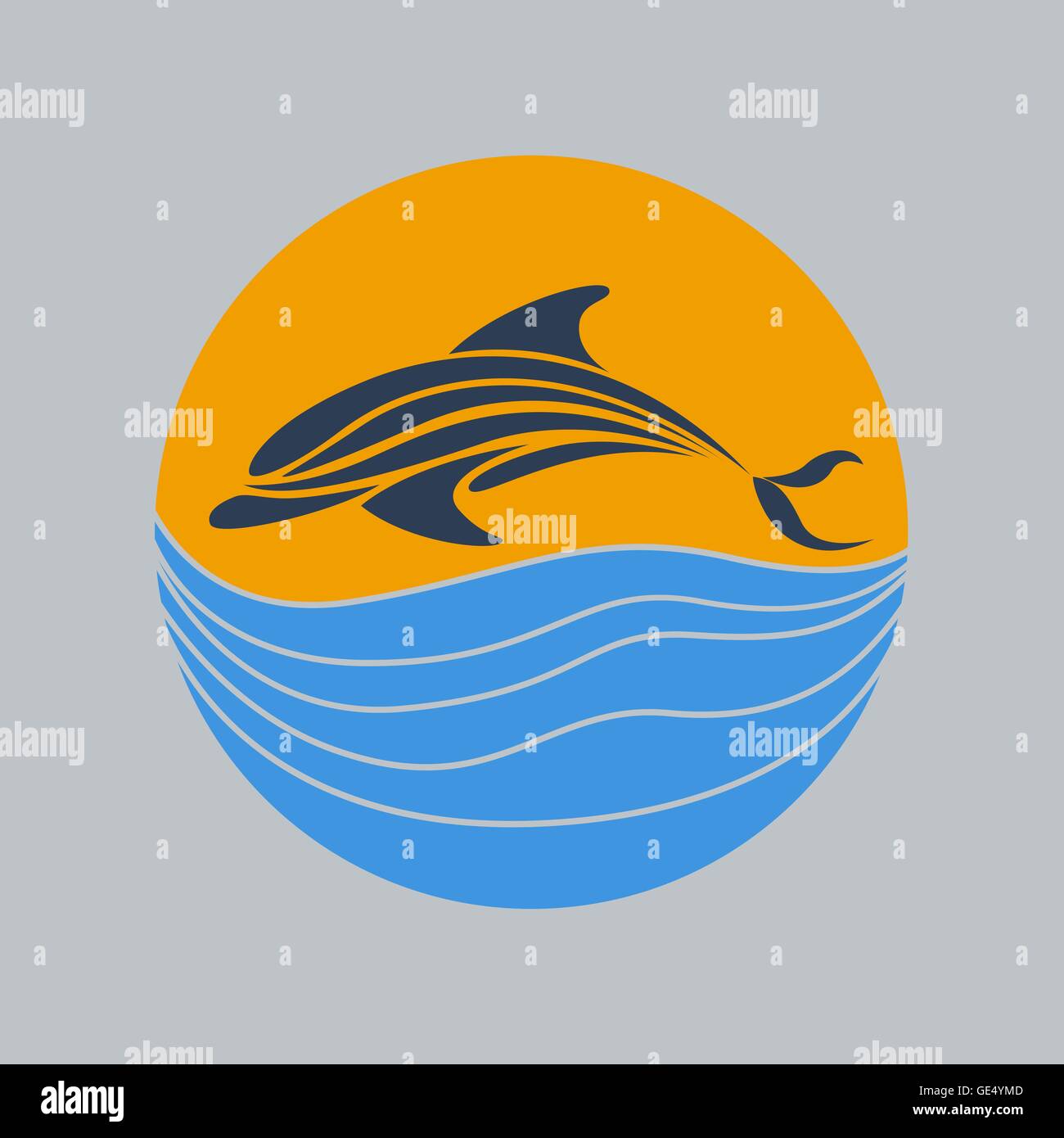 Dolphins logo vector vectors hi-res stock photography and images - Alamy