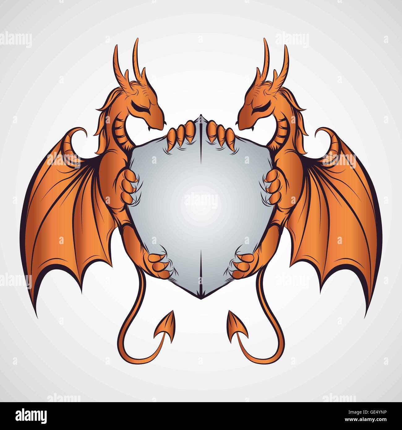 Dragon sign - vector illustration Stock Vector Image & Art - Alamy