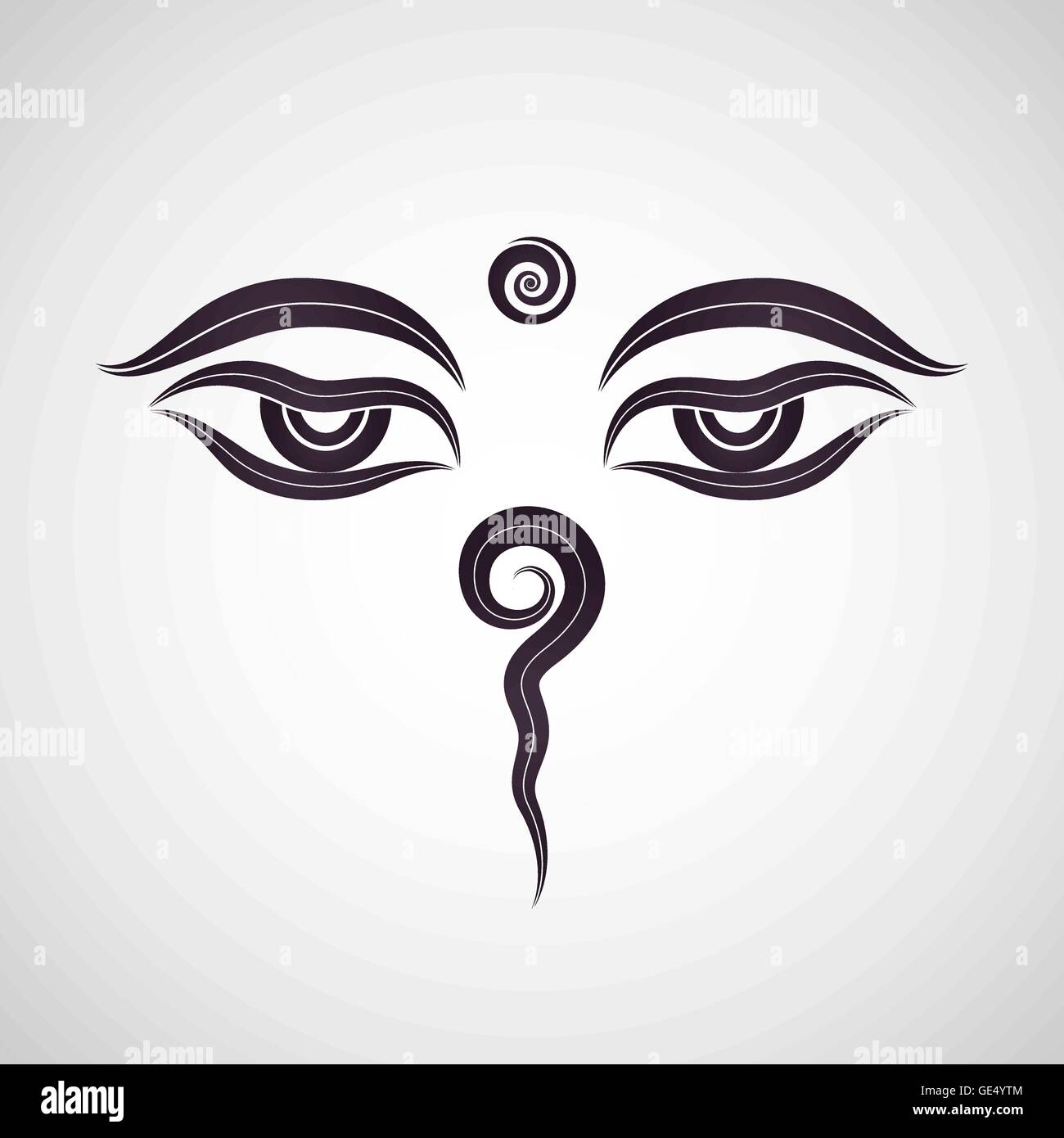 Buddhist eyes Stock Vector Images - Alamy