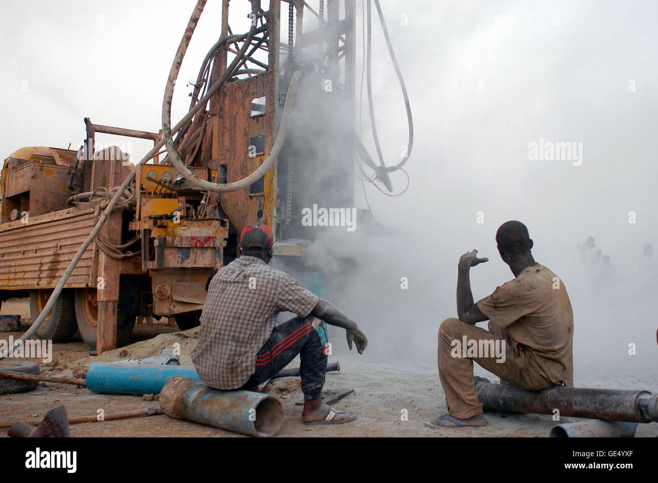 In Africa water is in-depth, it is necessary to make a drilling ...