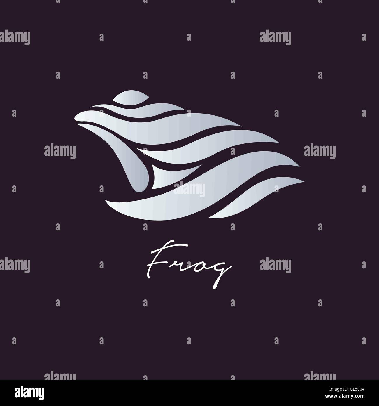 Frog logo vector Stock Vector Image & Art - Alamy
