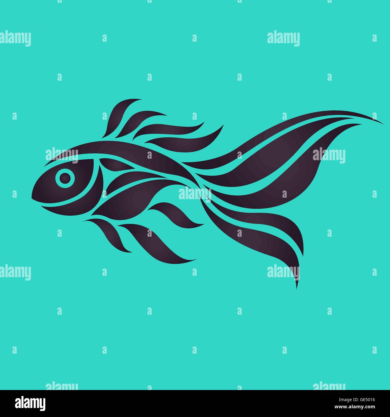 Goldfish logo vector Stock Vector Image & Art - Alamy