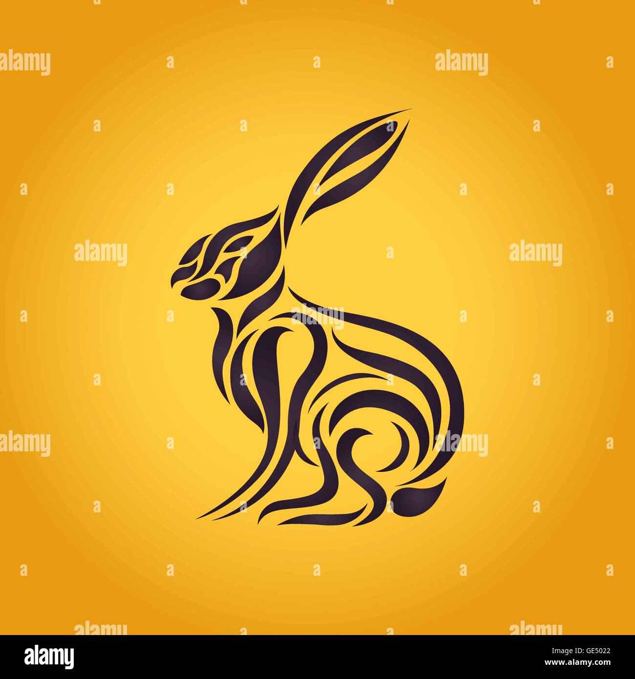 Hares logo vector Stock Vector Image & Art - Alamy