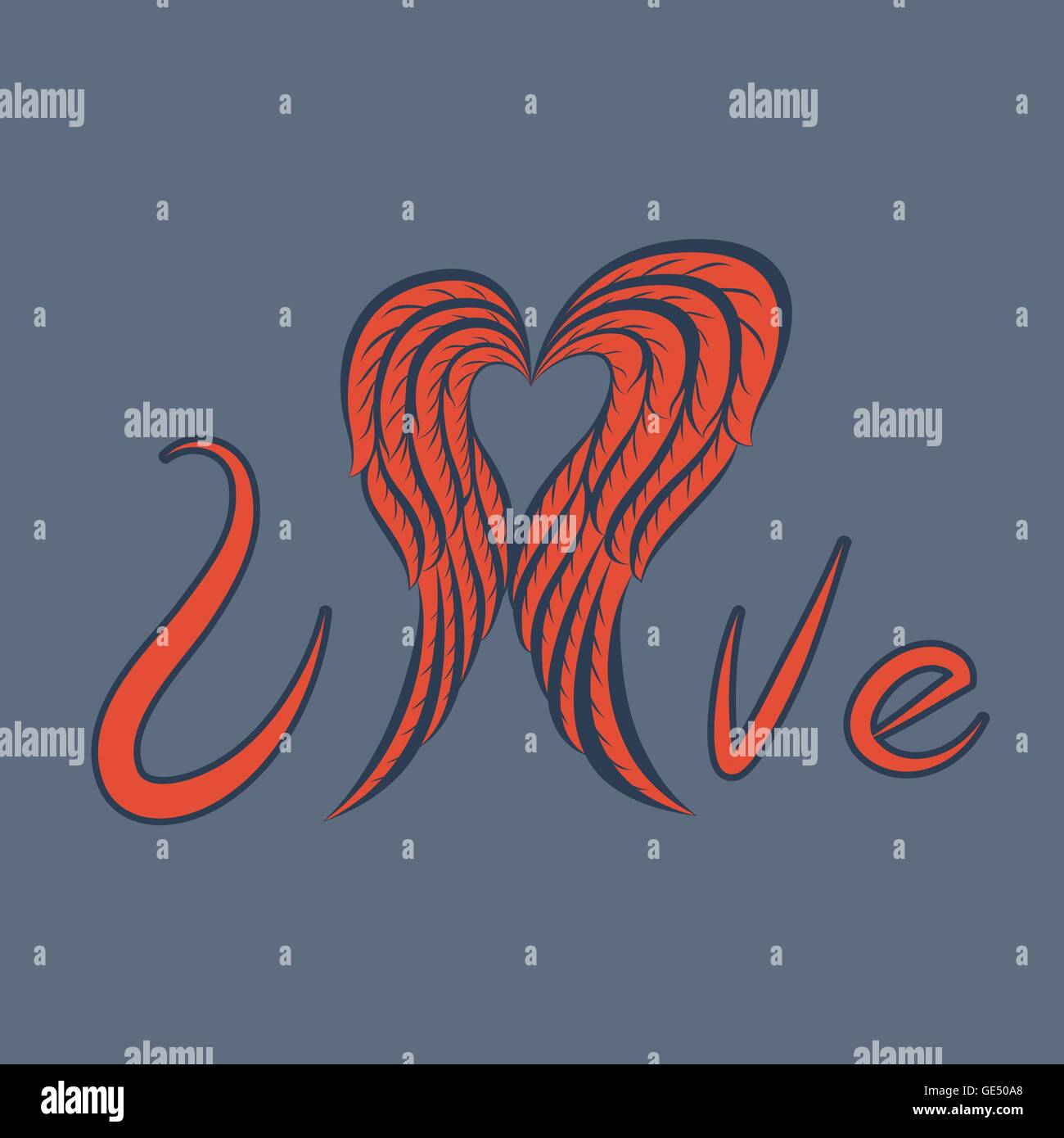 Vintage love sign Stock Vector Images - Alamy