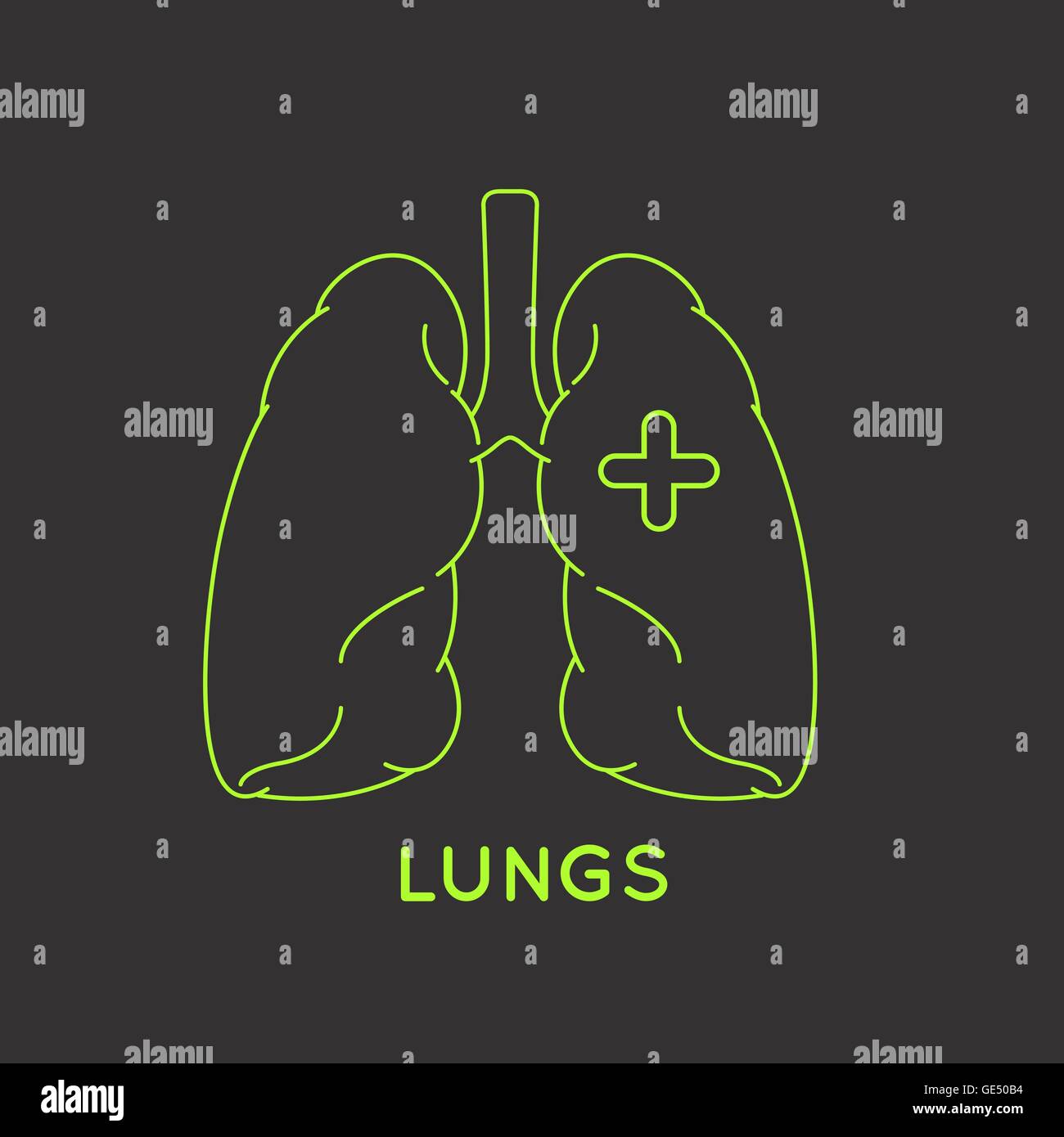 lungs medical logo vector Stock Vector Image & Art - Alamy