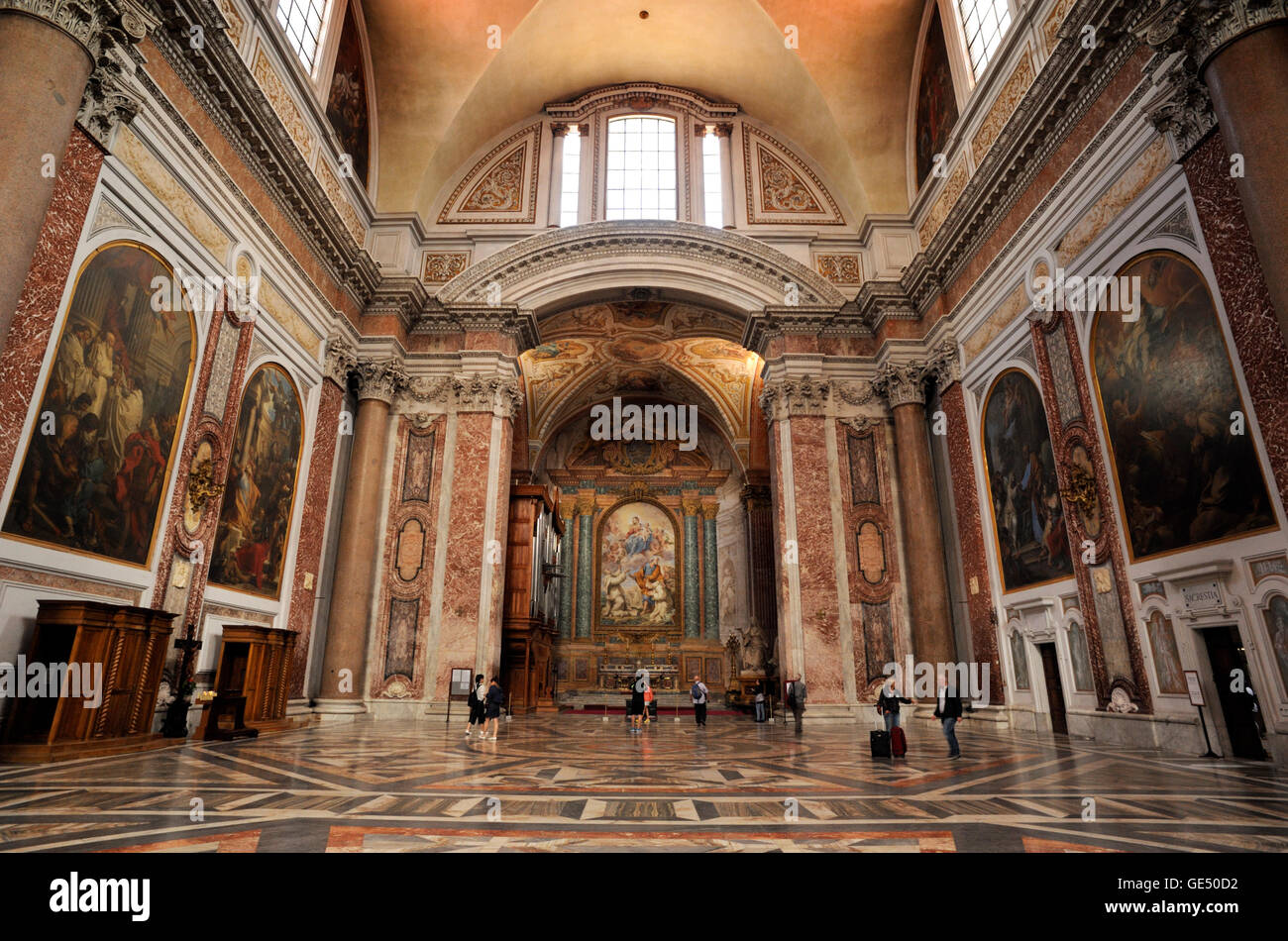 Italy, Rome, basilica di Santa Maria degli Angeli e dei Martiri Stock ...