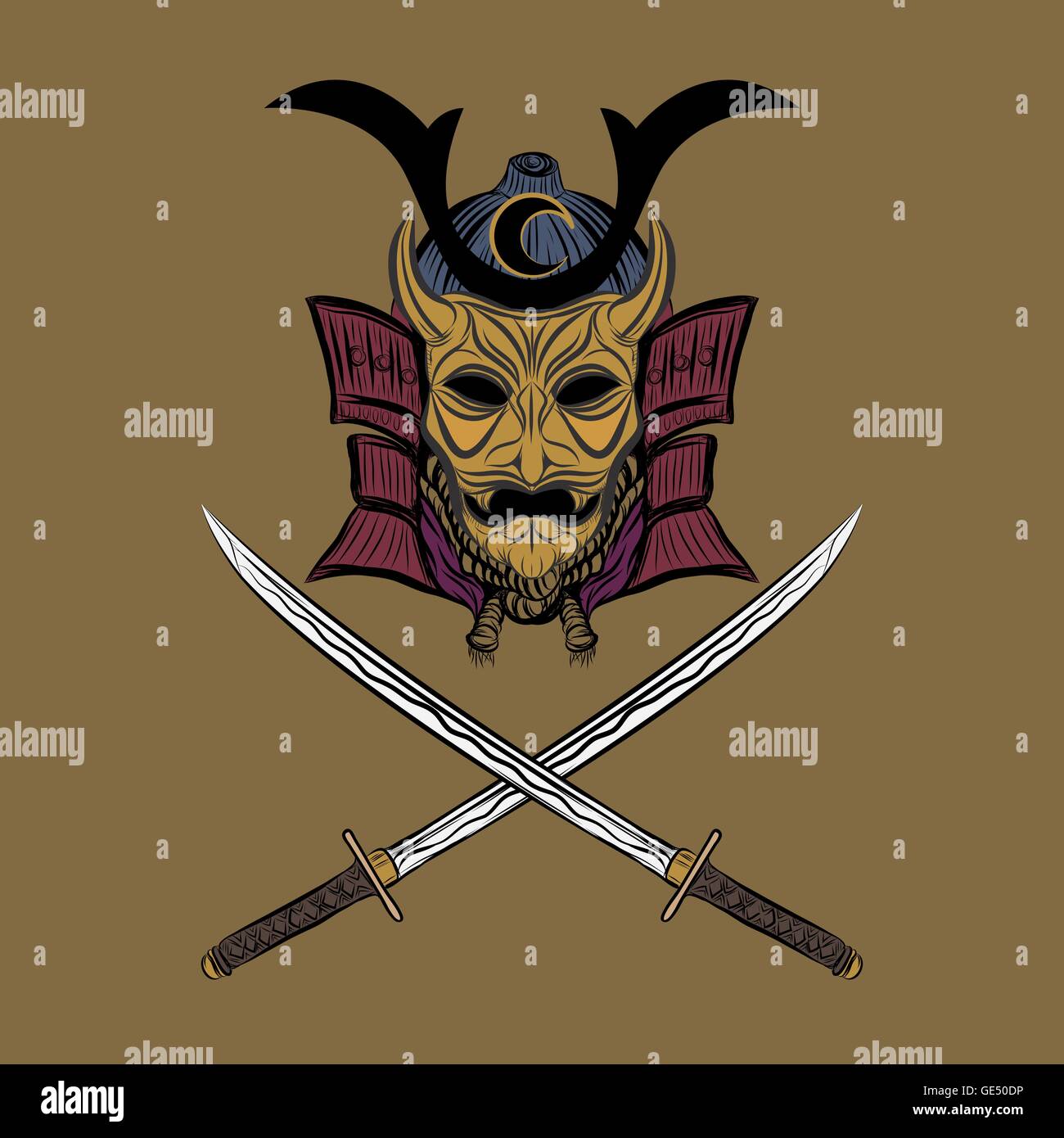 samurai tattoo vector Stock Vector Image & Art - Alamy