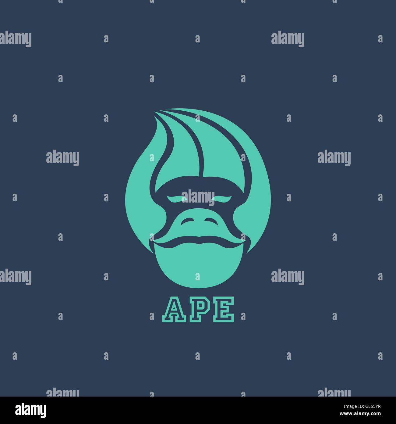 Ape logo vector Stock Vector Image & Art - Alamy