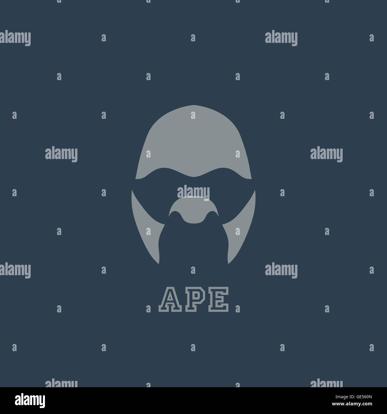 Ape logo vector Stock Vector Image & Art - Alamy